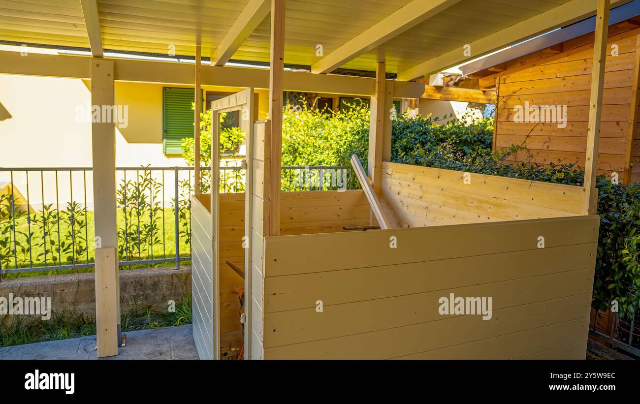 Moving to a new house. Outdoor patio pergola shade structure, patio ...