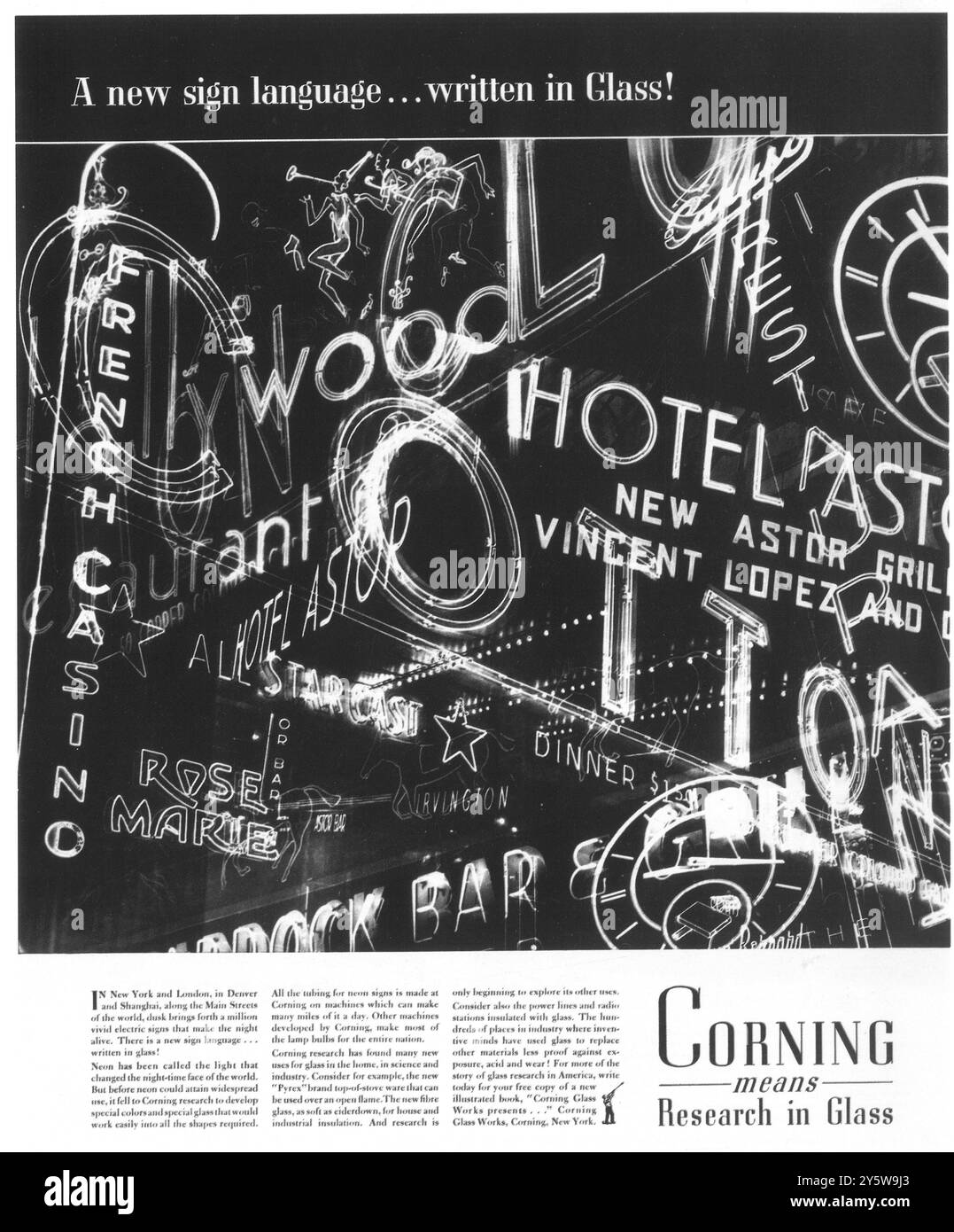 Neon sign in old Cut Out Stock Images & Pictures - Alamy