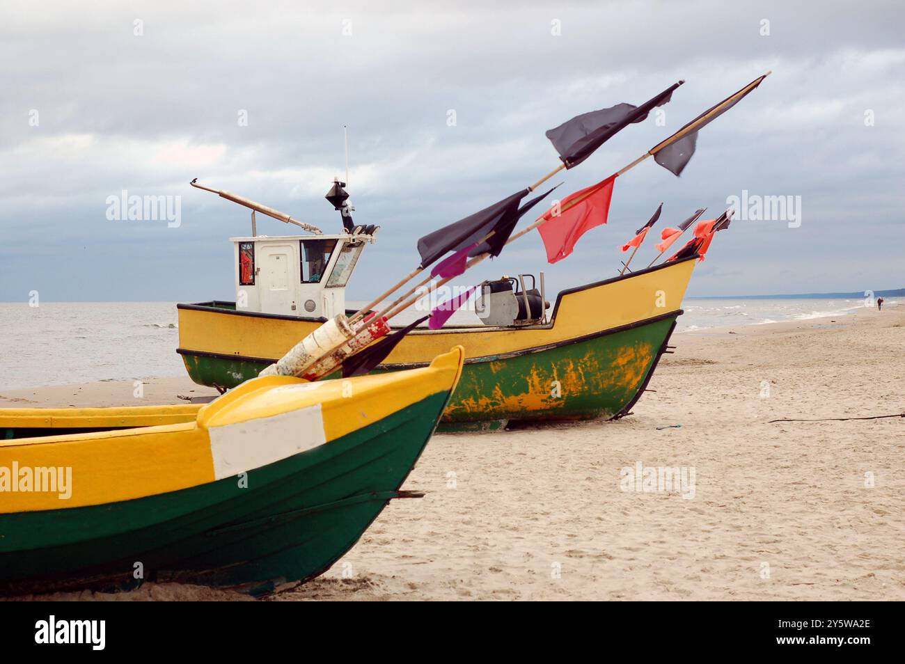 Baltic Sea beach in Jantar Stock Photo - Alamy