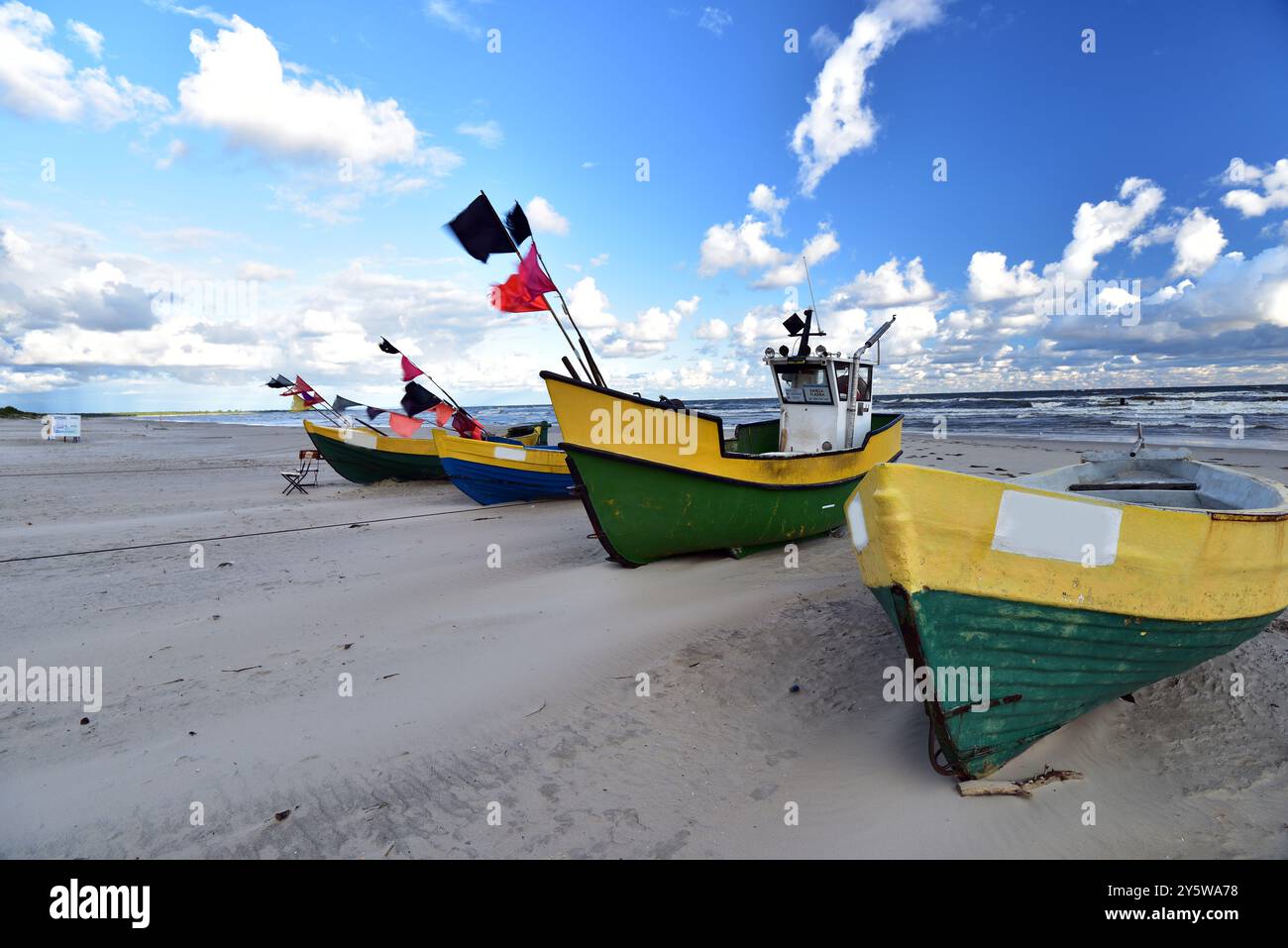 Baltic Sea beach in Jantar Stock Photo - Alamy