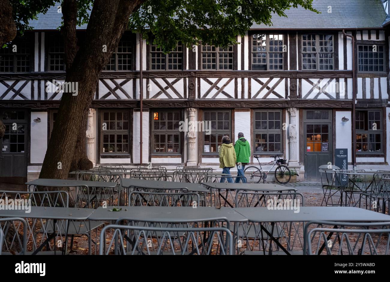 Aitre Saint-Maclou in Rouen centre, France. Medieval Charnel House ...