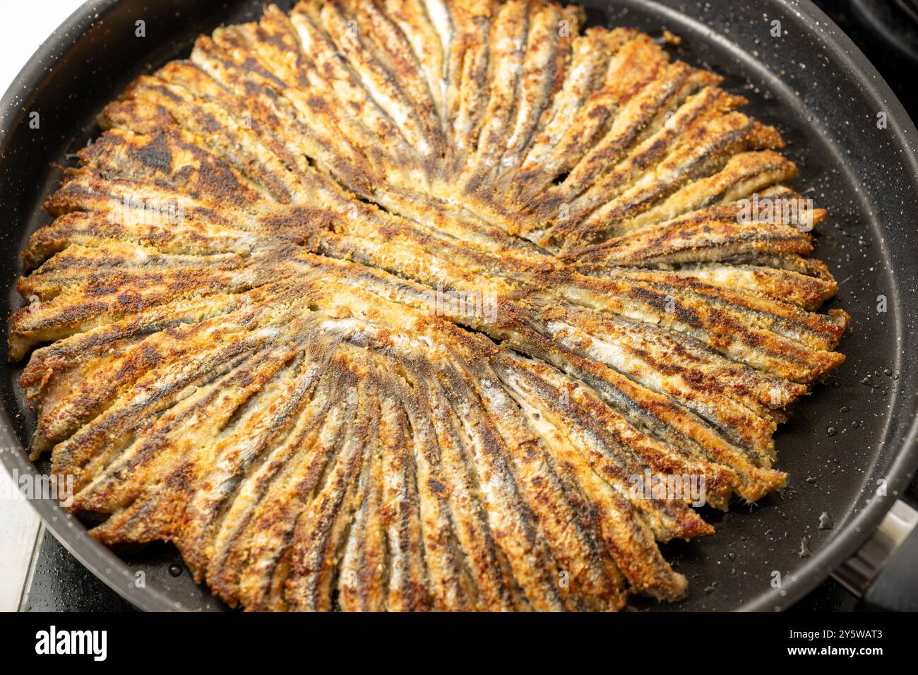 Fried anchovies ( Hamsi Tava ), a traditional Turkish delicacy Stock ...