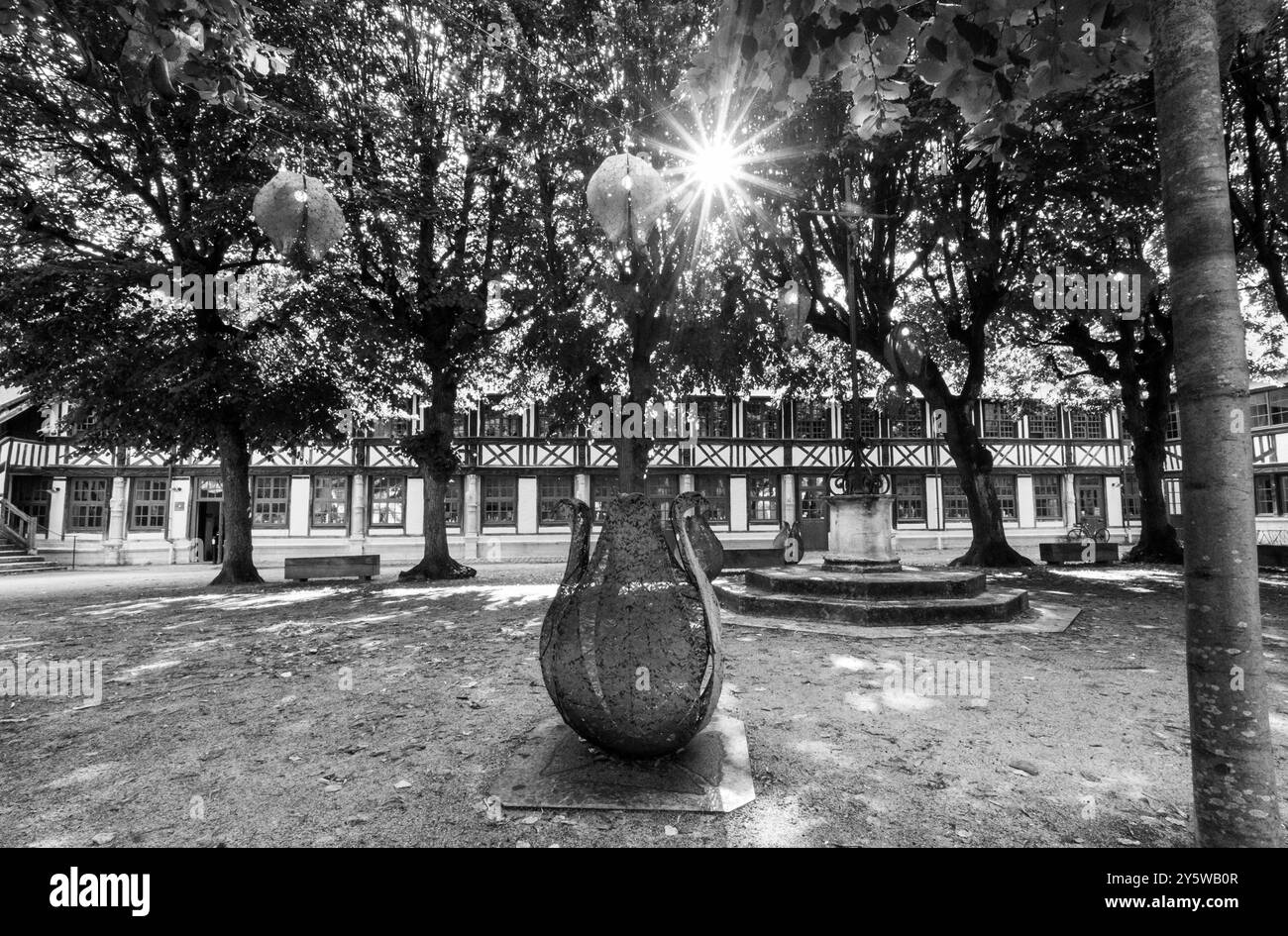 Aitre Saint-Maclou in Rouen centre, France. Medieval Charnel House ...