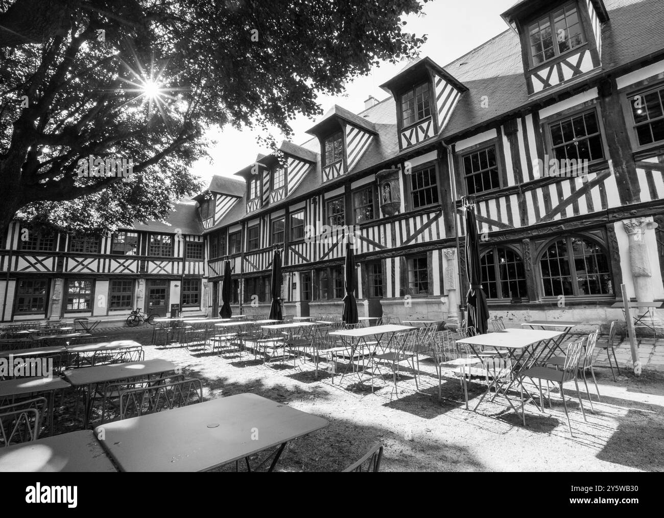 Aitre Saint-Maclou in Rouen centre, France. Medieval Charnel House ...