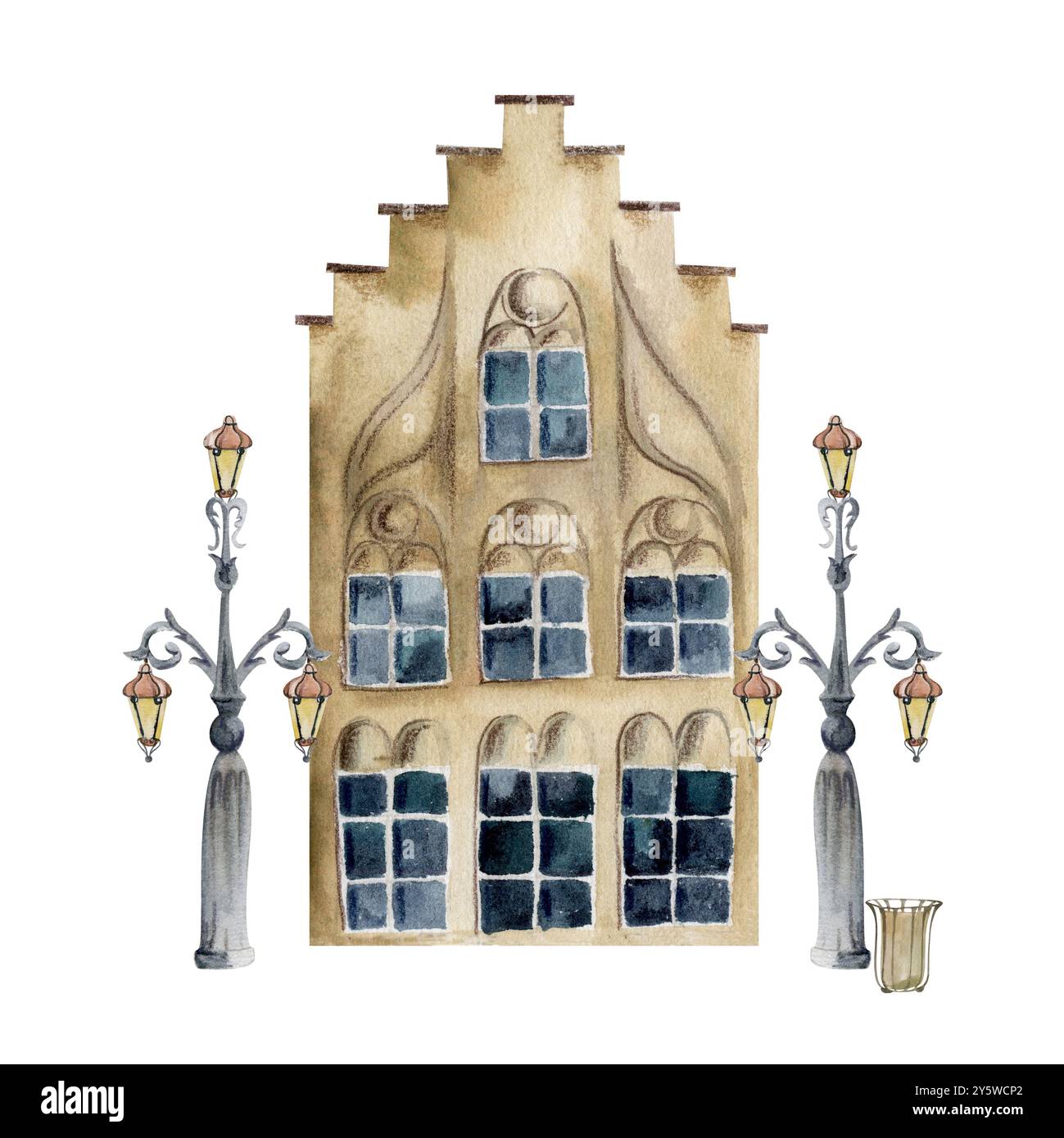 Gothic house illustration hi-res stock photography and images - Alamy