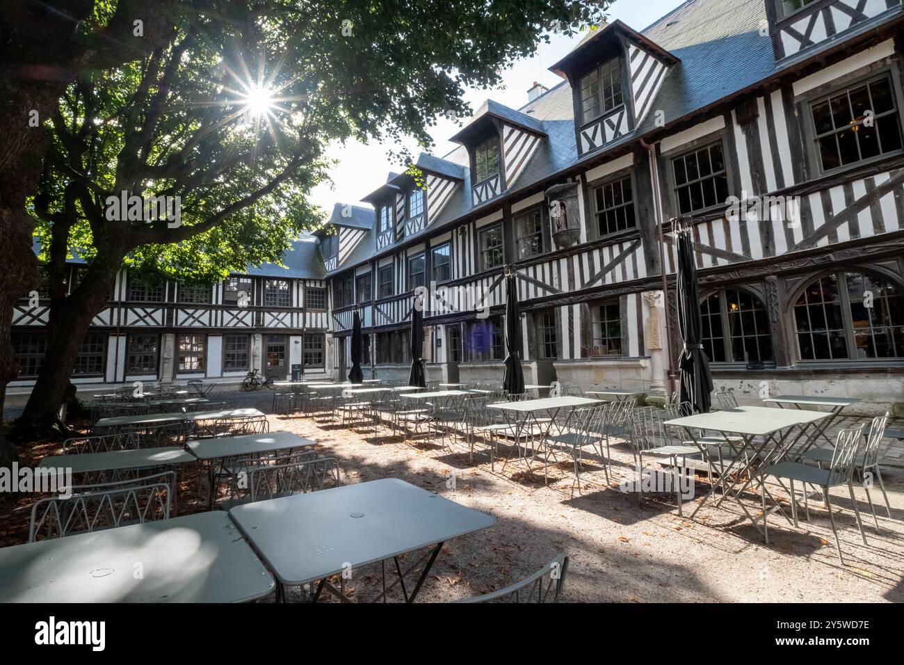 Aitre Saint-Maclou in Rouen centre, France. Medieval Charnel House ...