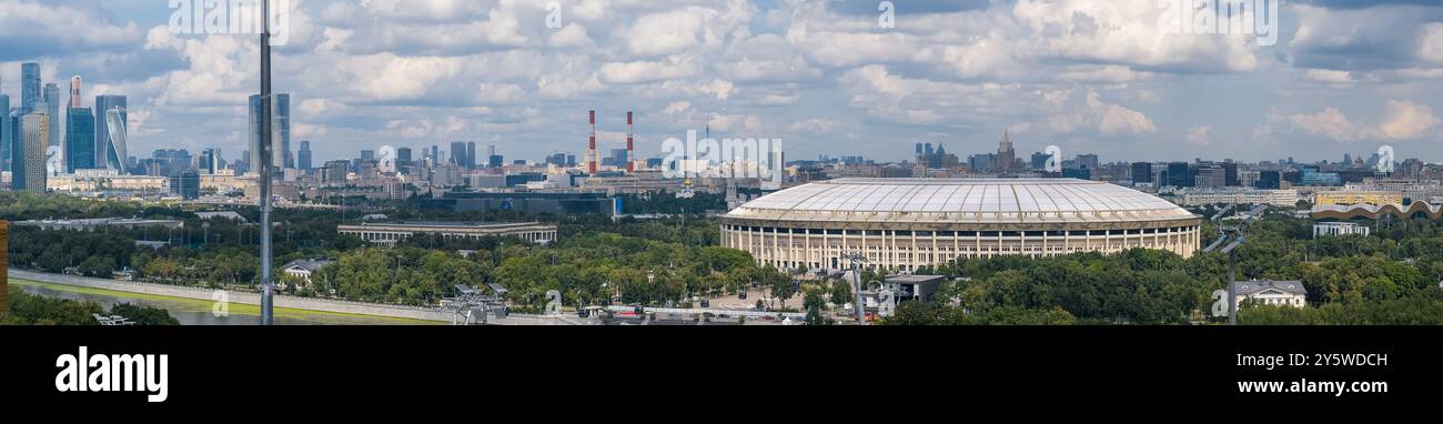 The iconic Luzhniki Stadium is nestled within Luzhniki Park, with the ...