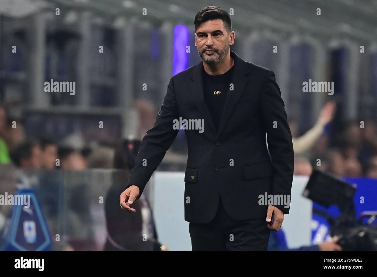 AC Milan's coach Paulo Fonseca during the Italian Serie A football ...