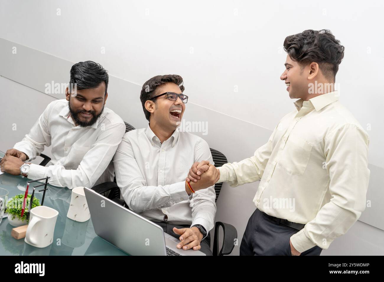 Indian Gen Z office culture or modern businessman are captured in a ...