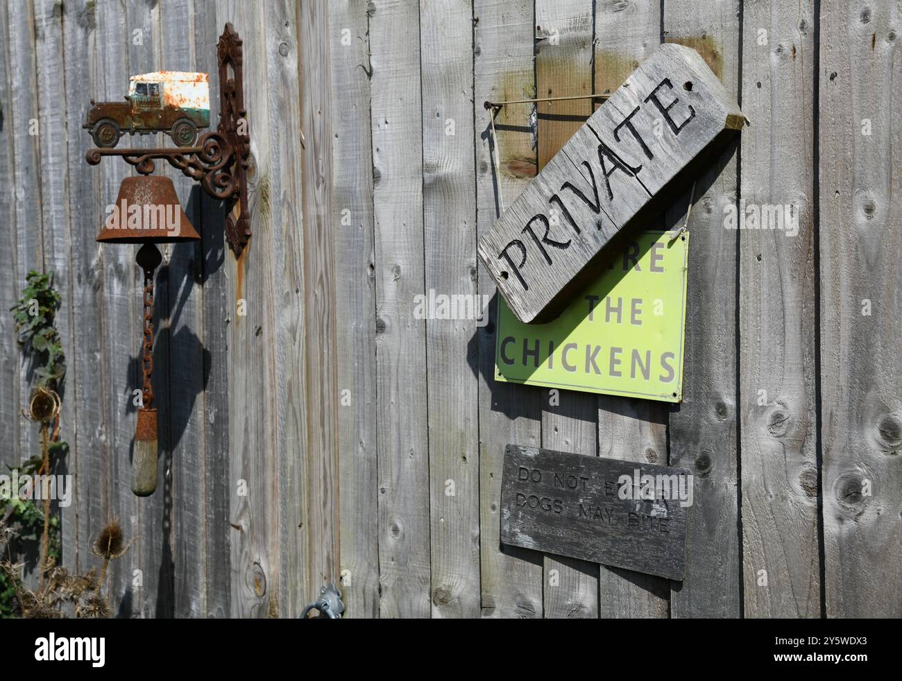 Private farm gate Stock Photo - Alamy