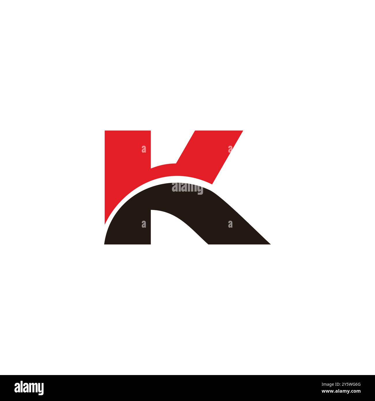letter k shadow loop 3d flat simple logo vector Stock Vector Image ...