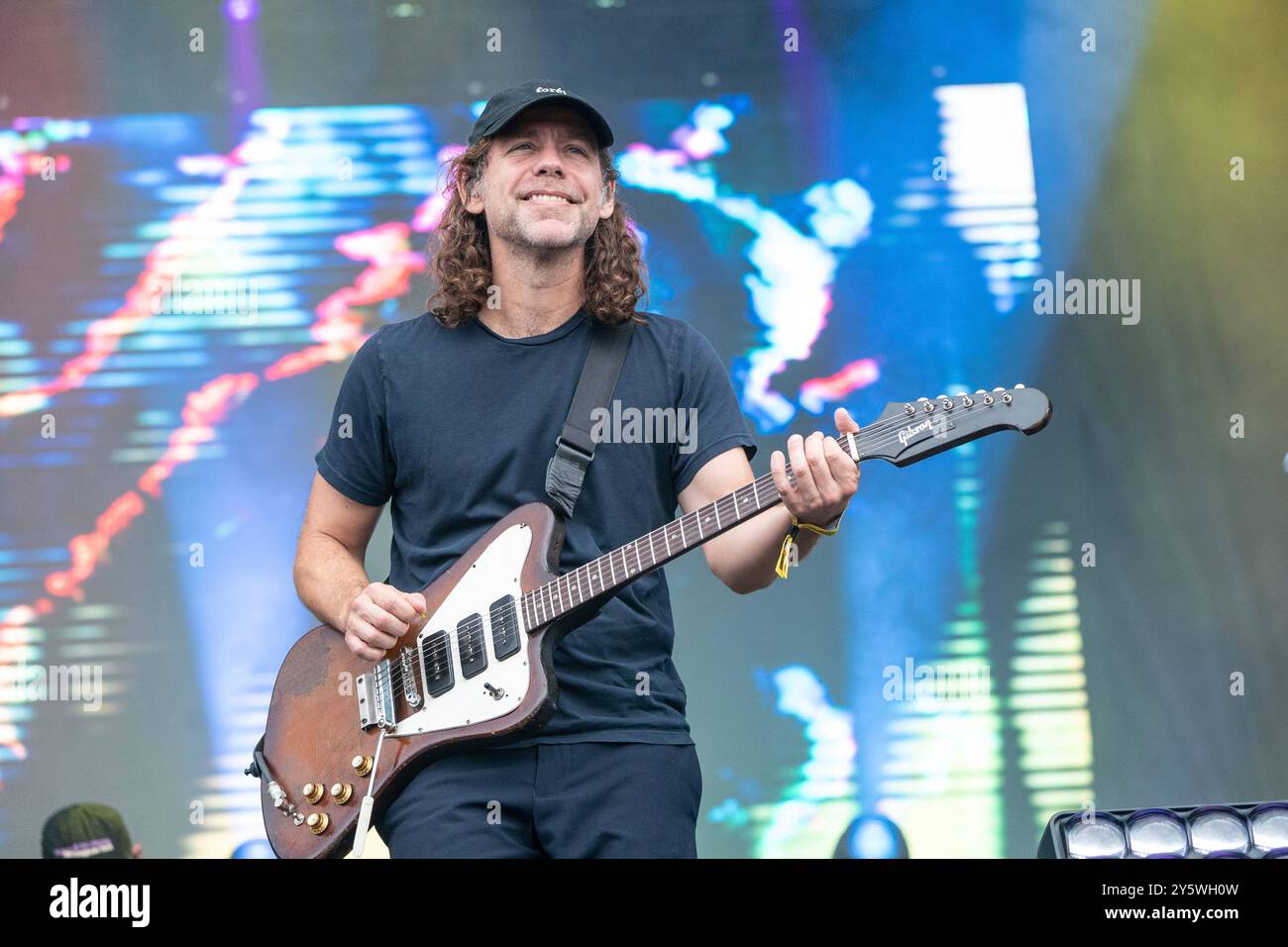 Aaron Dessner of The National performs during Bourbon and Beyond music ...