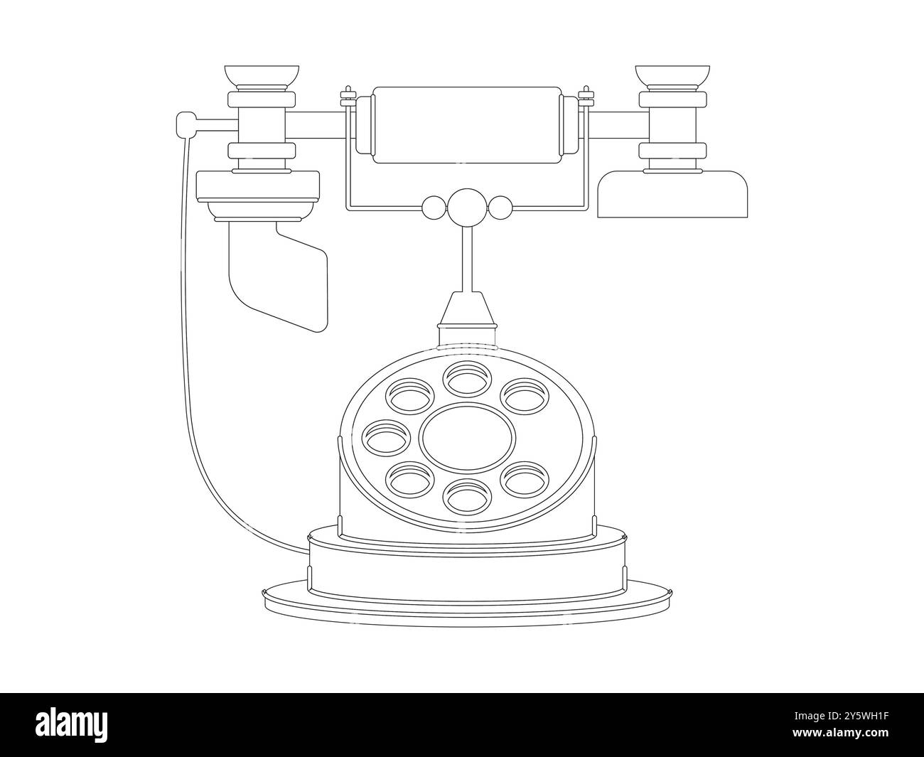 Old communication device Black and White Stock Photos & Images - Alamy