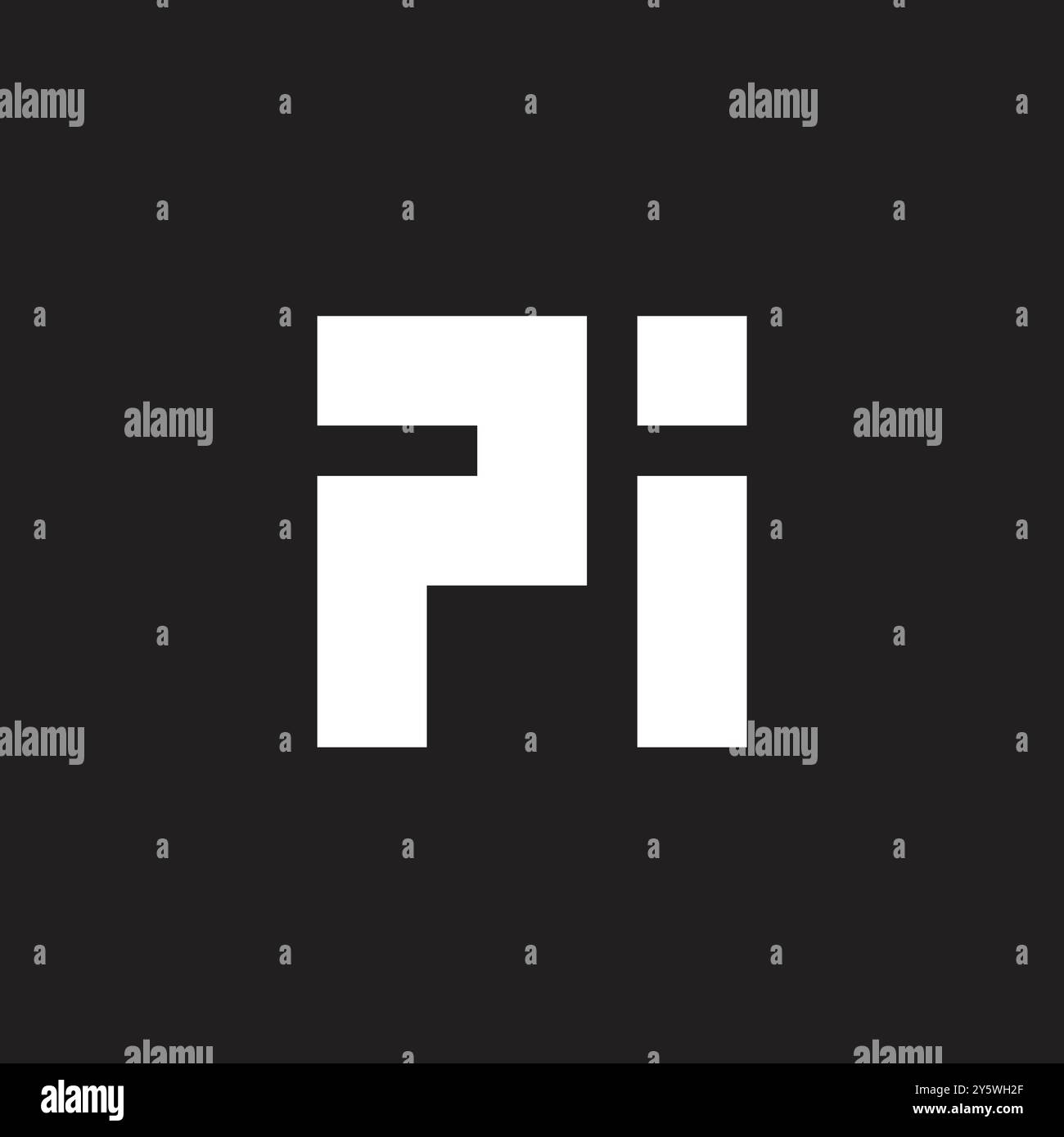 letter pi simple geometric line logo vector Stock Vector Image & Art ...