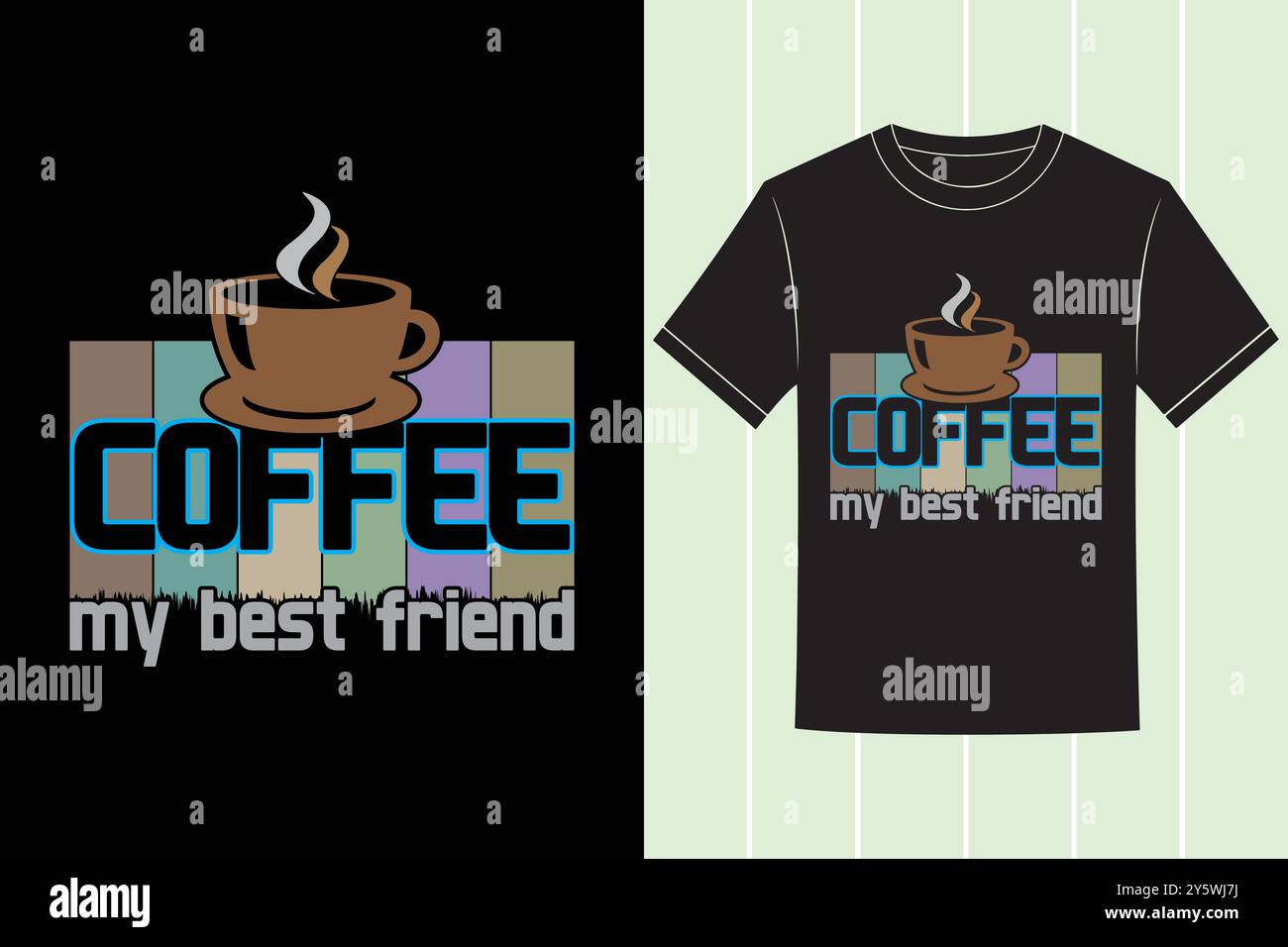 Coffee T-shirt Design Typography Vector Graphic And Coffee Vibes ...