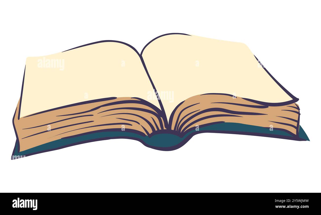 Cartoon open book hi-res stock photography and images - Alamy