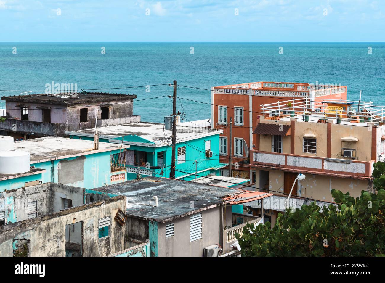 San Juan, Puerto Rico - April 20, 2017: A vibrant coastal cityscape ...