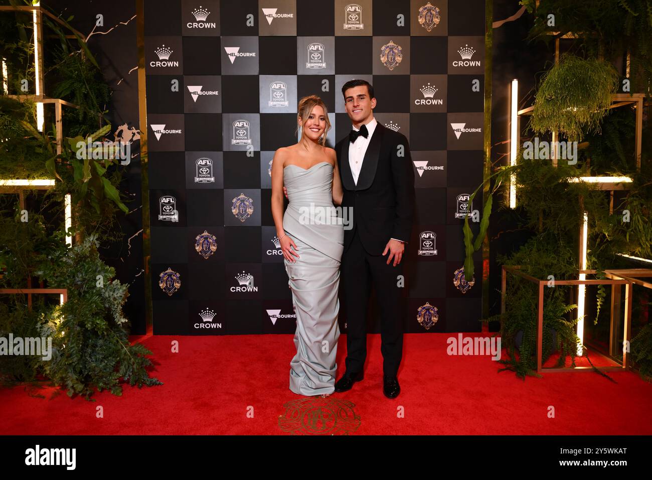 Melbourne, Australia. 23rd Sep, 2024. Nick Daicos of Collingwood with ...