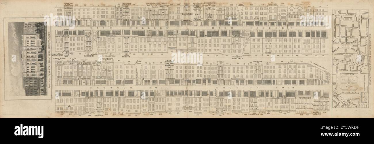 Tallis London Street View #11 High Holborn (#3 Centre East) 1838 old ...