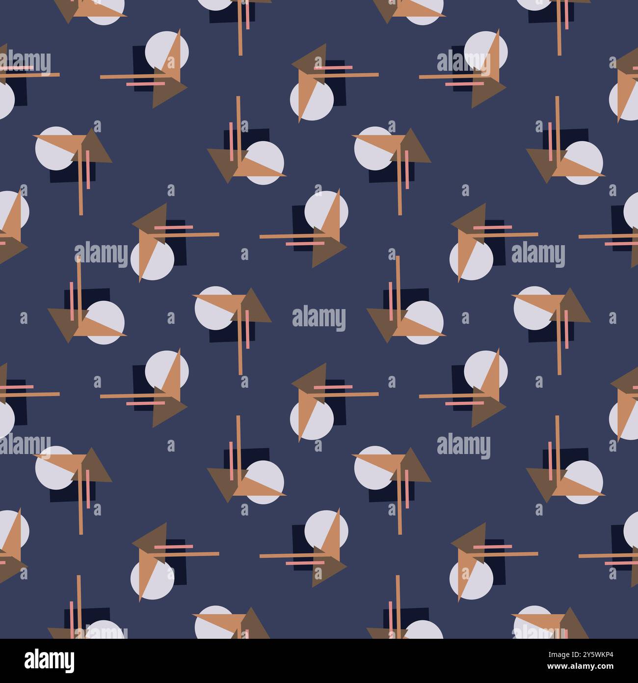 Textile motif seamless pattern. Abstract line shape geometric motif ...