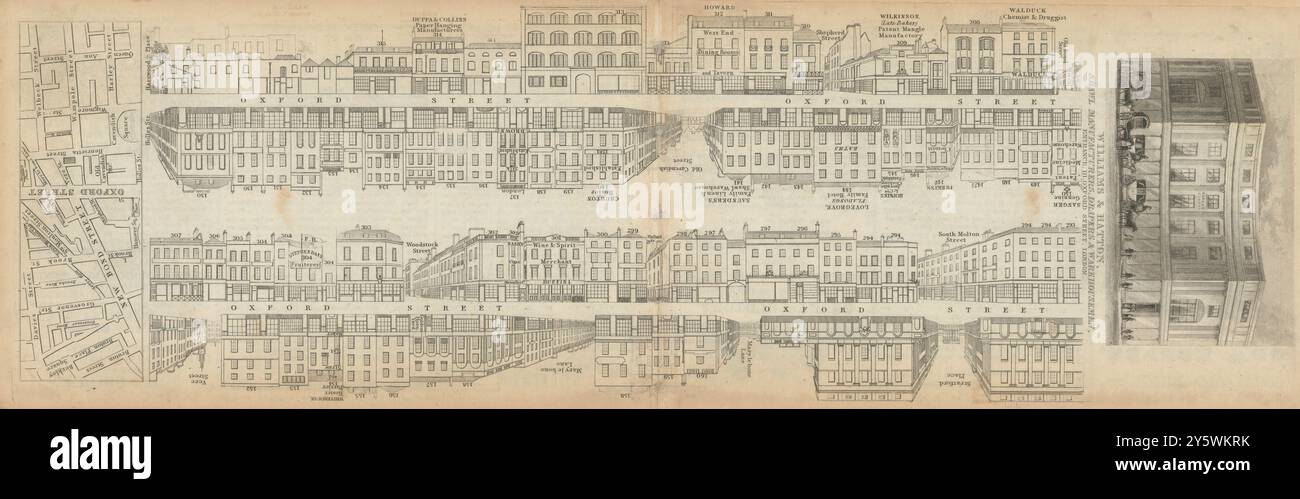 Tallis London Street View #41 Oxford Street (#3, Centre West) 1839 old ...