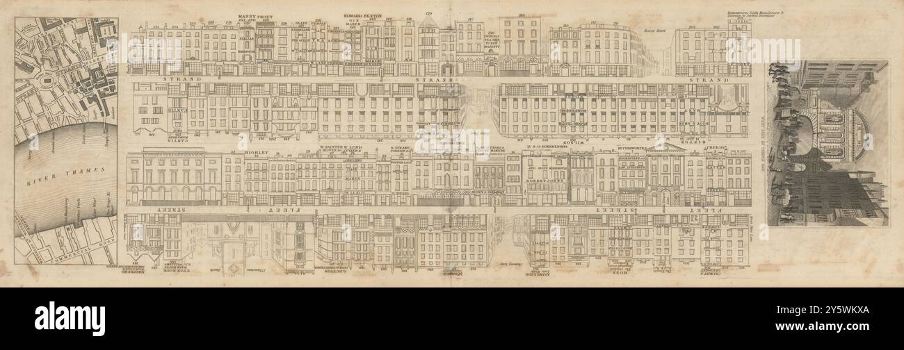 Tallis London Street View #10 Strand (#4 East) & Fleet Street (West ...