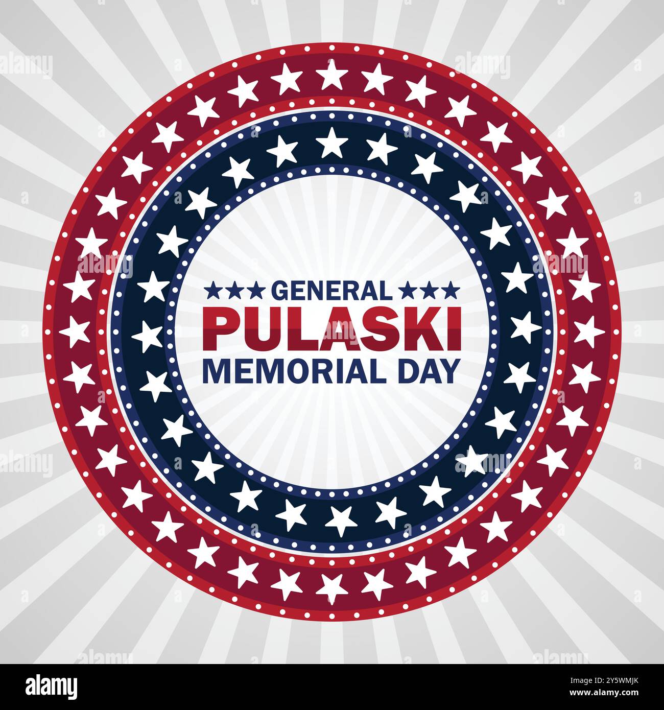 General Pulaski Memorial Day. Holiday concept. Template for background ...