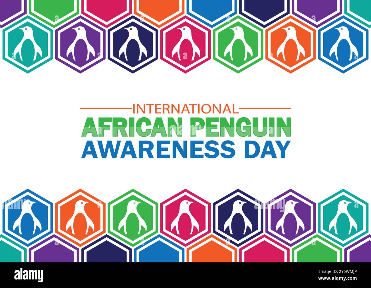 International African Penguin Awareness Day Vector illustration ...