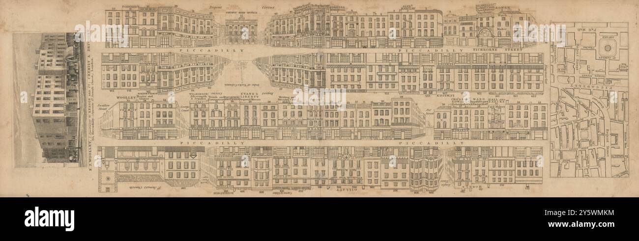 Tallis London Street View #25 Piccadilly (East) & Piccadilly Circus ...