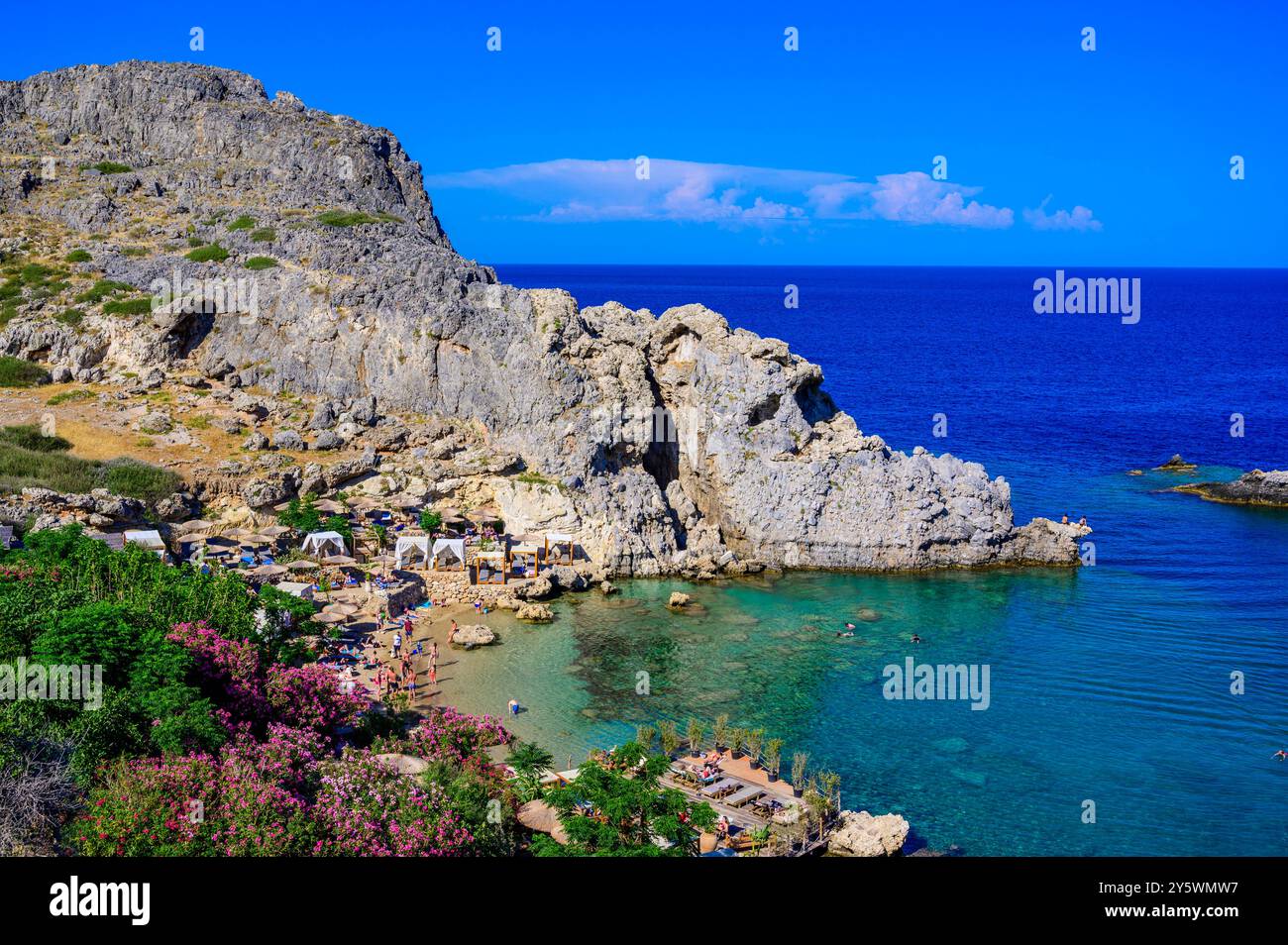 St. Paul Beach - Paralia Agios Pavlos - Paradise Bay at Lindos - travel destination in Rhodes ...