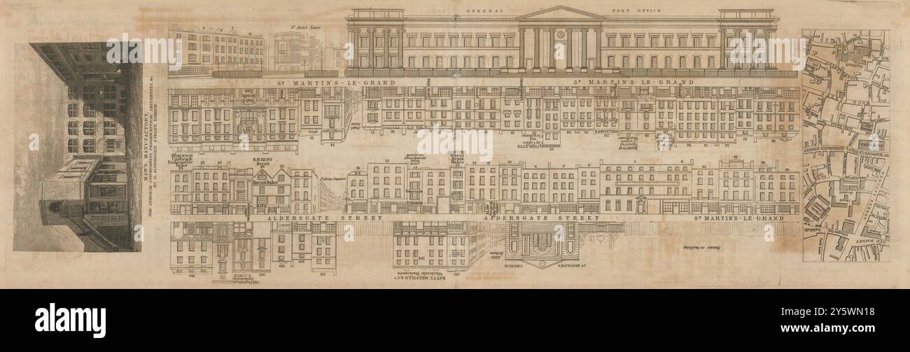 Tallis London Street View #44 St Martin's-Le-Grand, Aldersgate (South ...