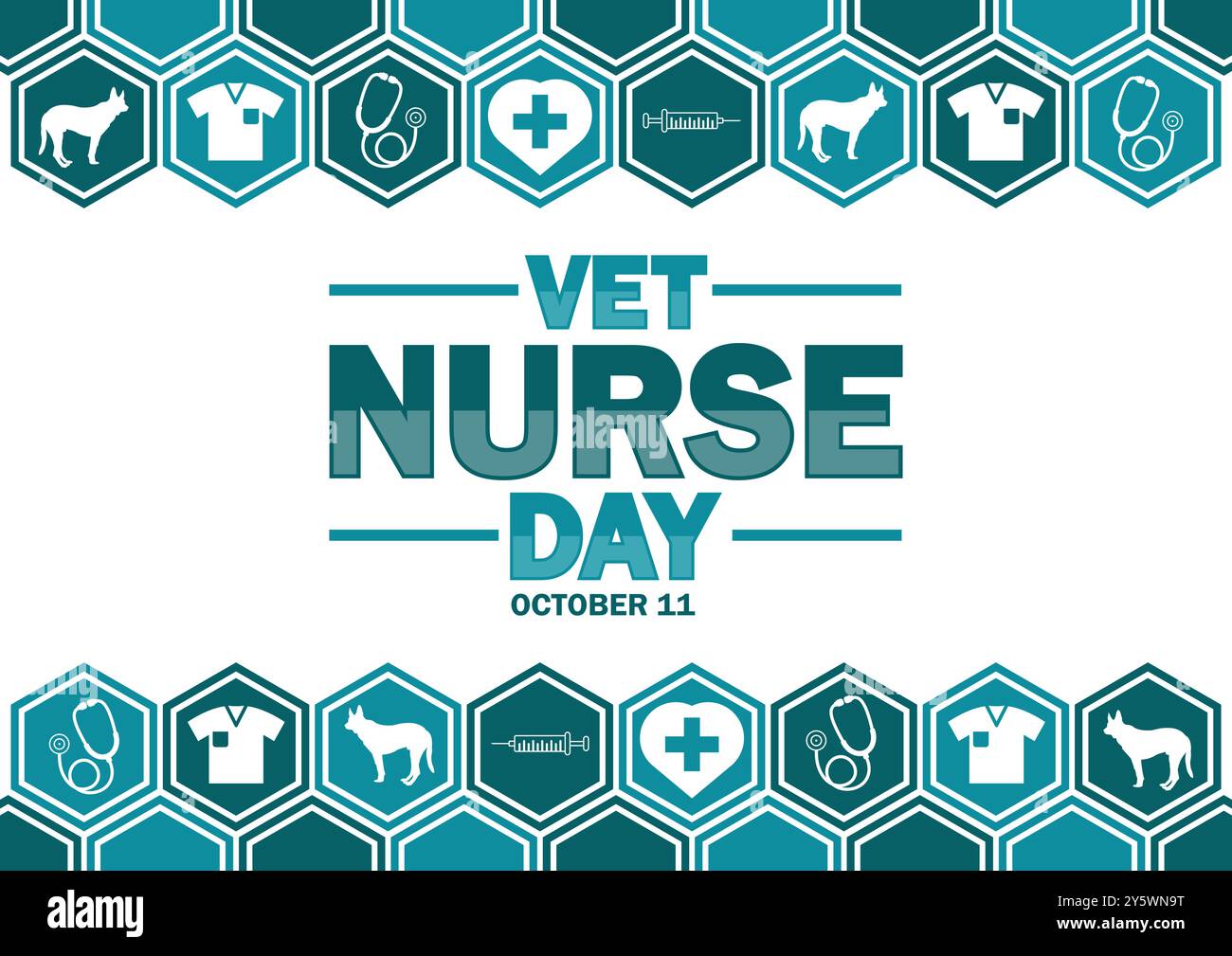 Vet Nurse Day Vector illustration. October 11. Holiday concept ...