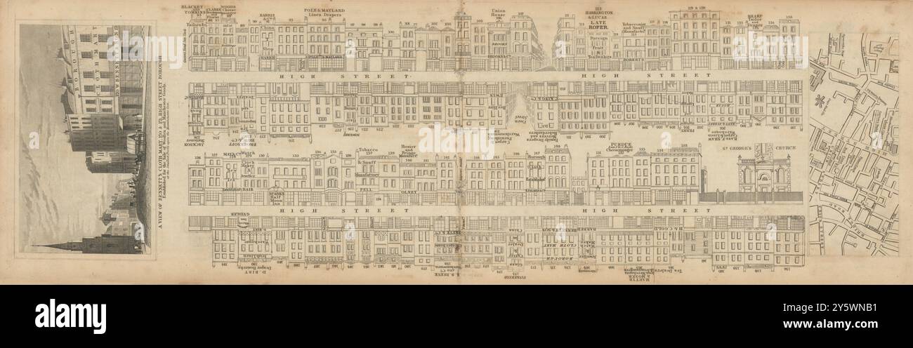 Map of borough high street hi-res stock photography and images - Alamy