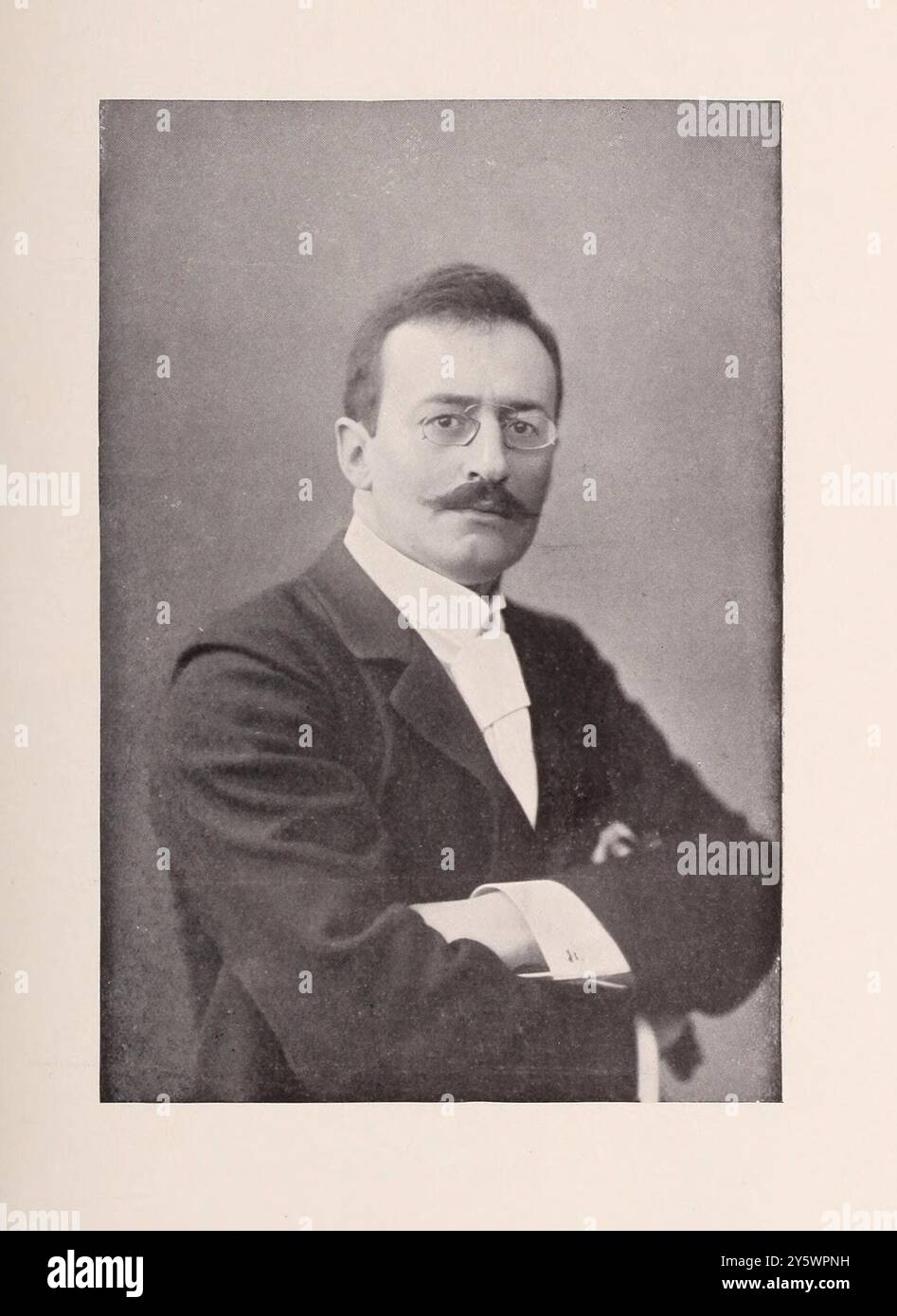 Vintage Portrait of Swedish Explorer Sven Anders Hedin, 1899 Stock ...