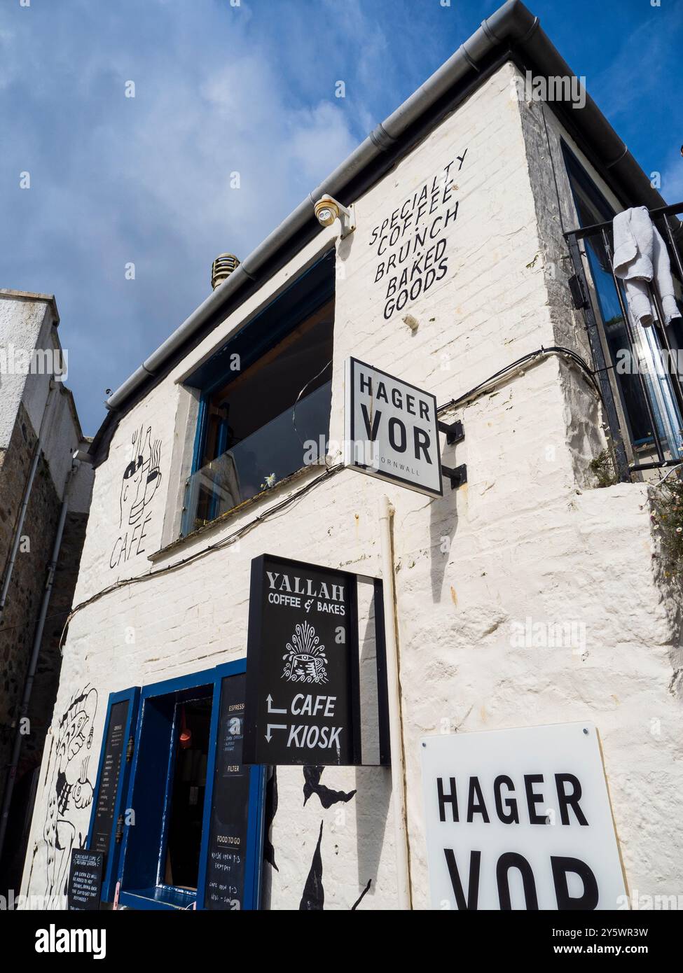 Yallah Cafe, Coffee House, St Ives, Cornwall, England, UK, GB Stock ...