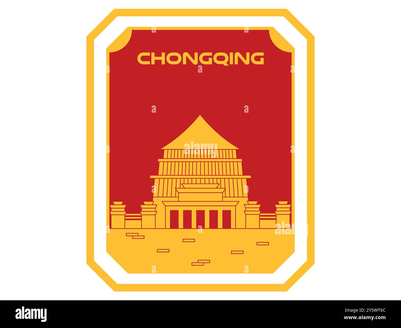 Chongqing sprawling municipality southwestern China landmark postcard ...