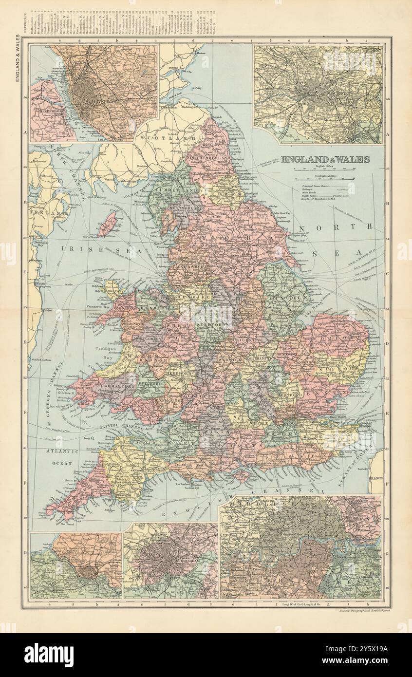 Map of wales counties hi-res stock photography and images - Alamy