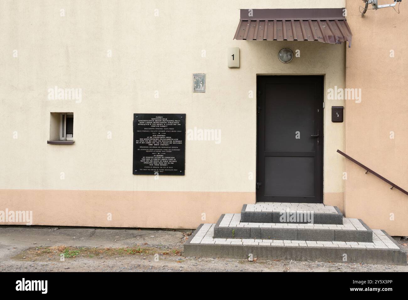 Memorial to NKVD forced labour camps at the NKVD office of public ...