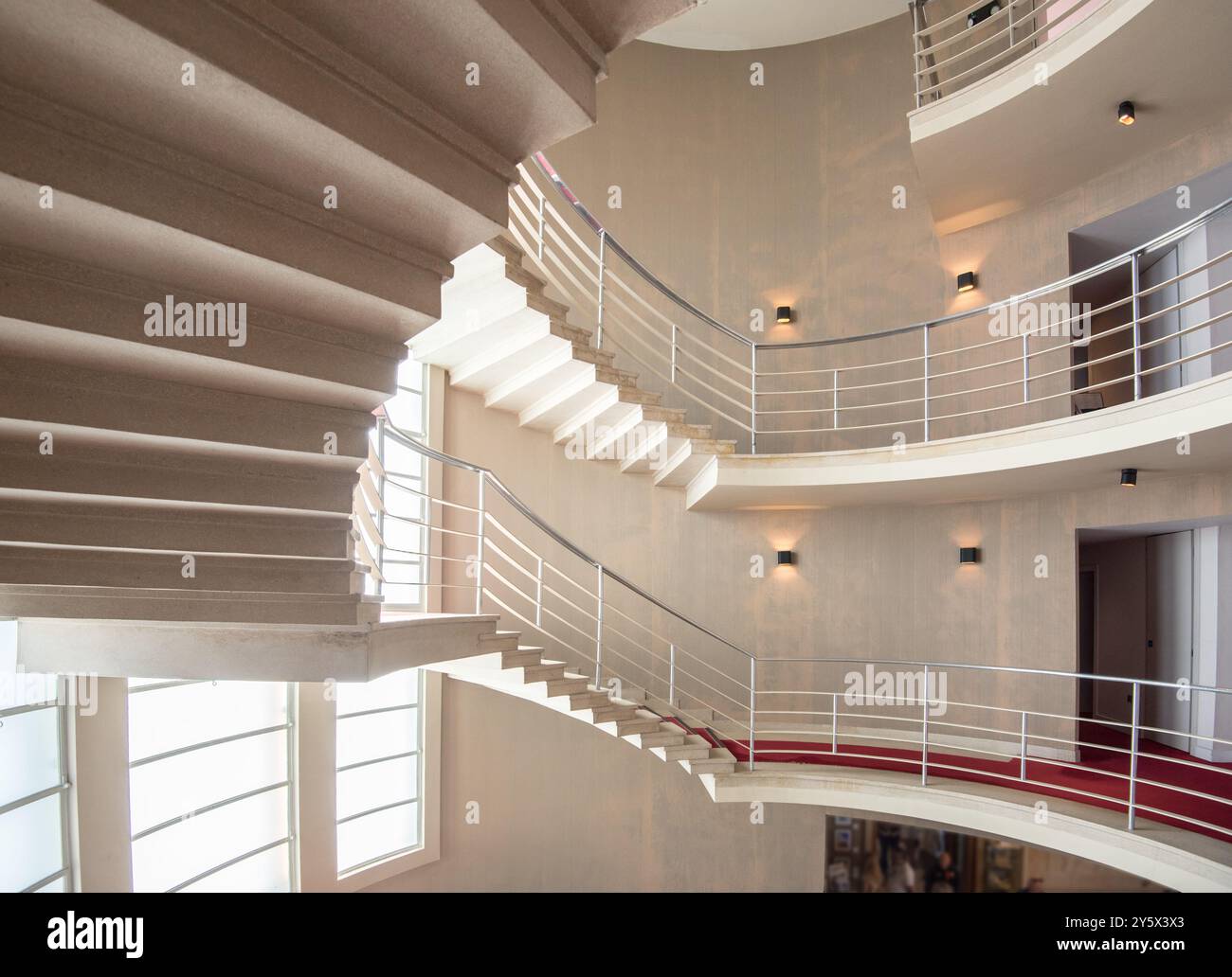 Art deco landmark feature overlooking Morecambe Bay and the Lake ...