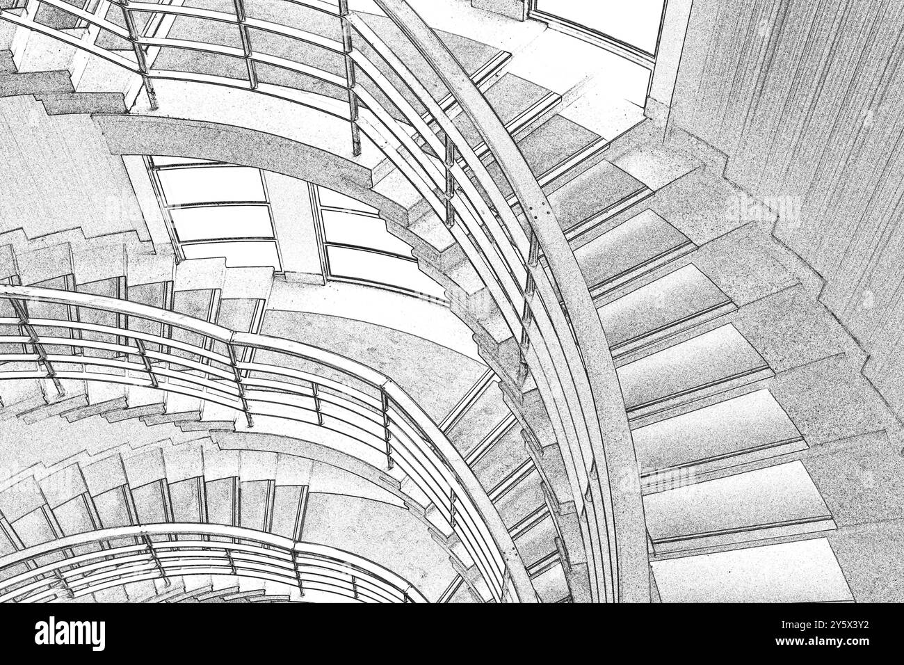 Art deco landmark feature overlooking Morecambe Bay and the Lake ...