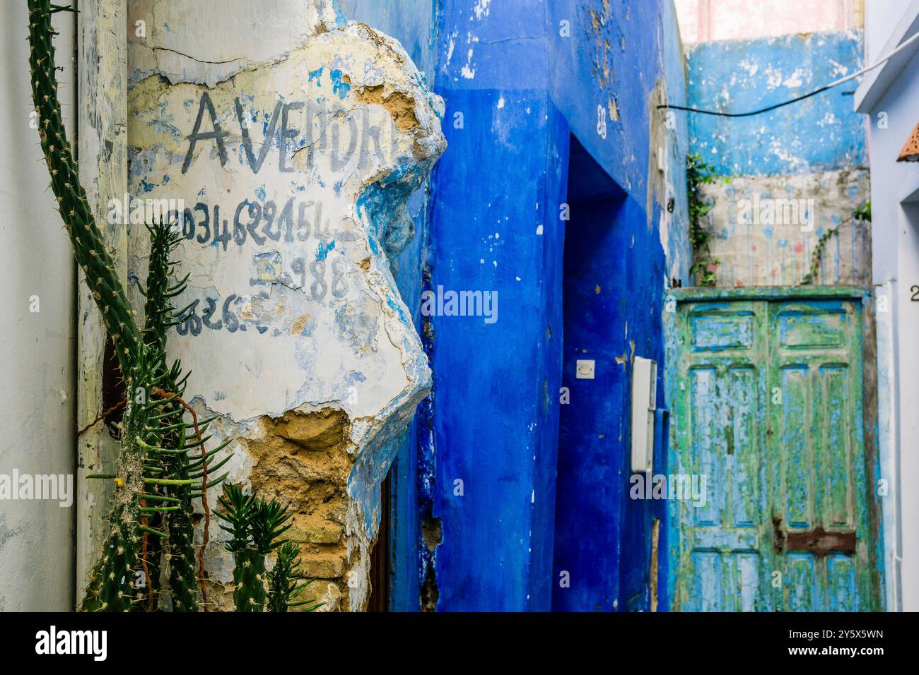 mural painting, Assilah medina, Morocco, north of Africa, African ...