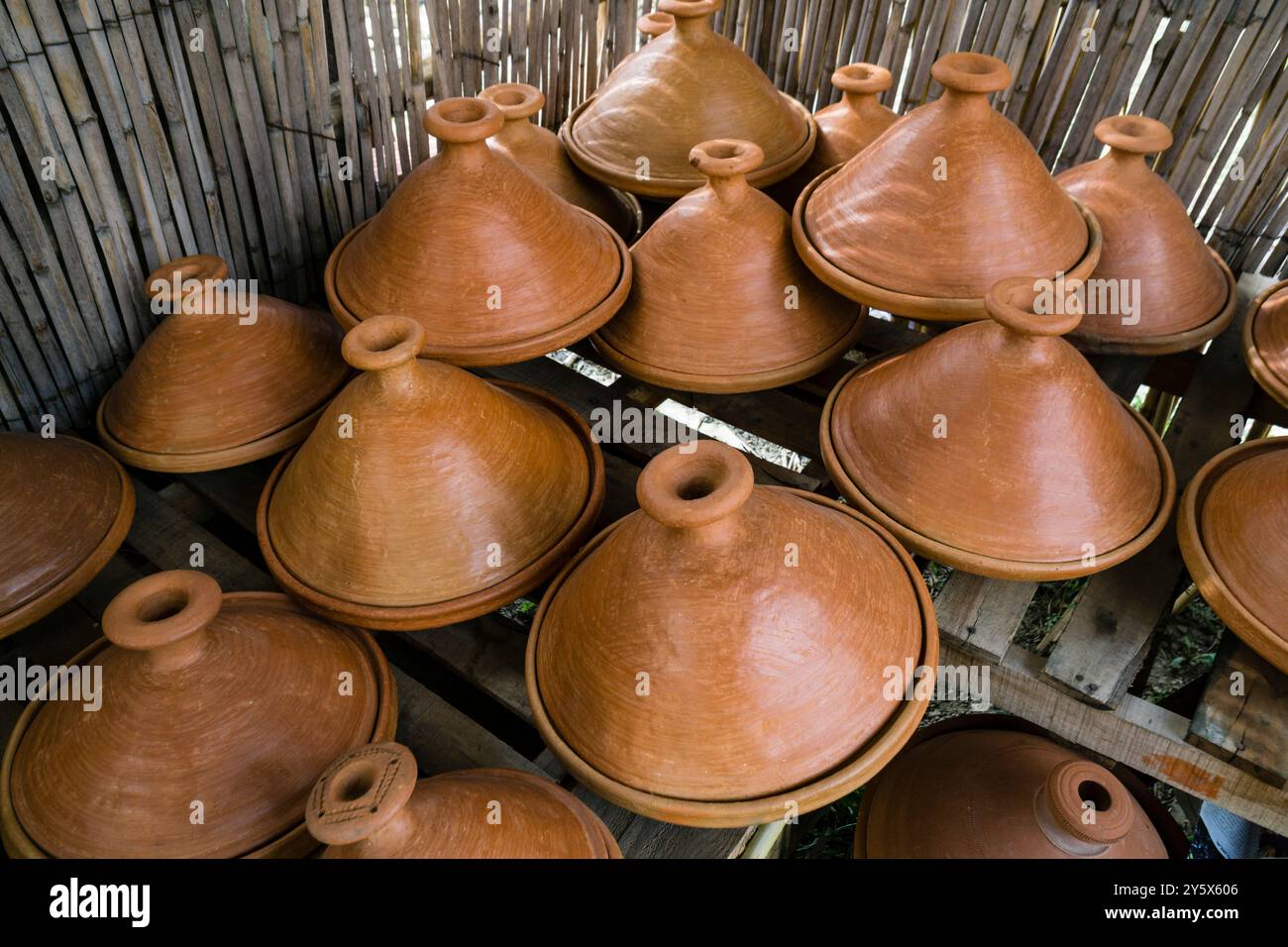 "Tajines", typical Moroccan terracotta casserole dish, Tetouan, Morocco ...