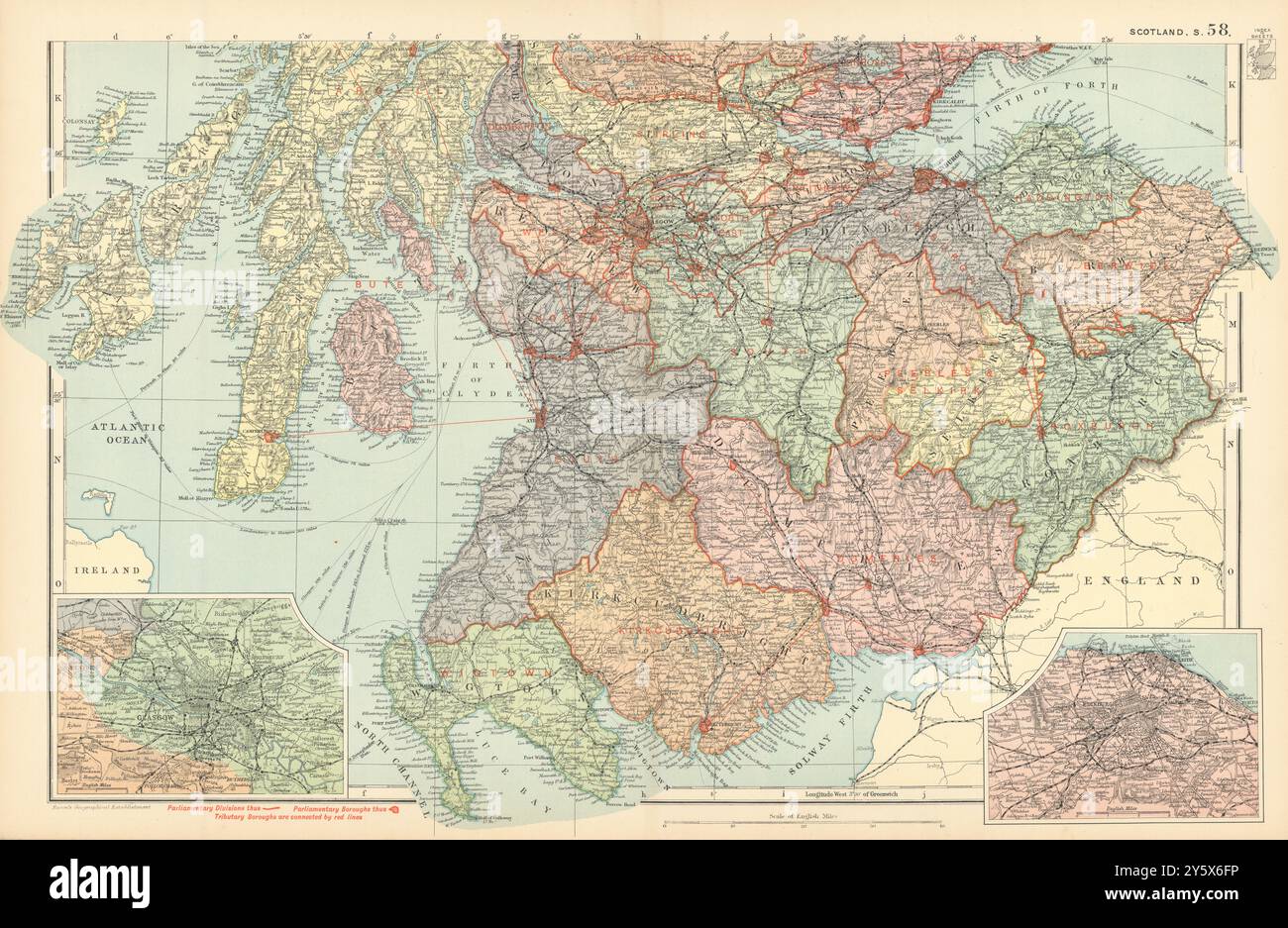 Glasgow scotland map hi-res stock photography and images - Alamy