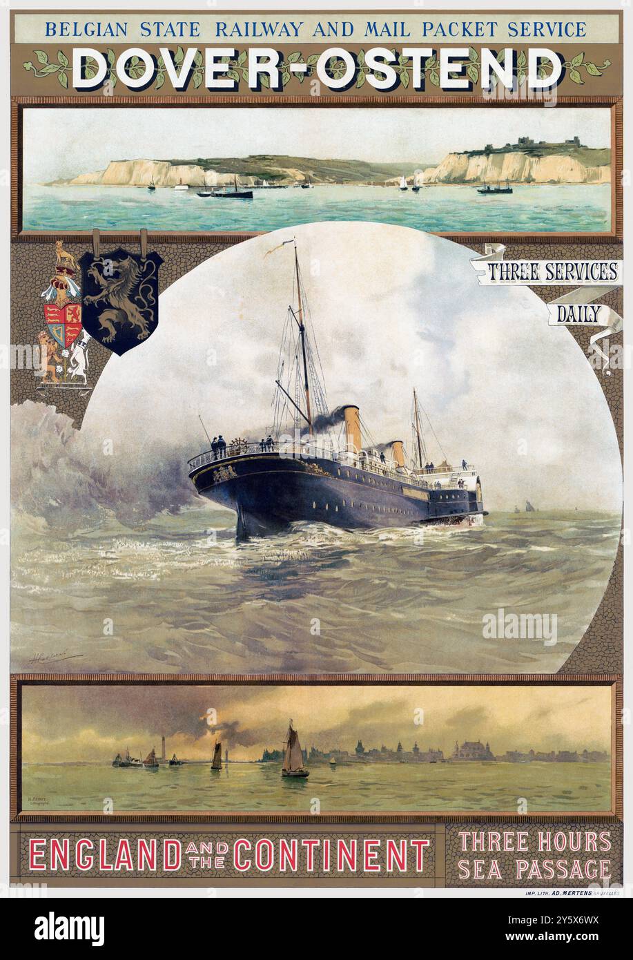 Dover-Ostend. England and the Continent by Henri Cassiers (1858-1944 ...