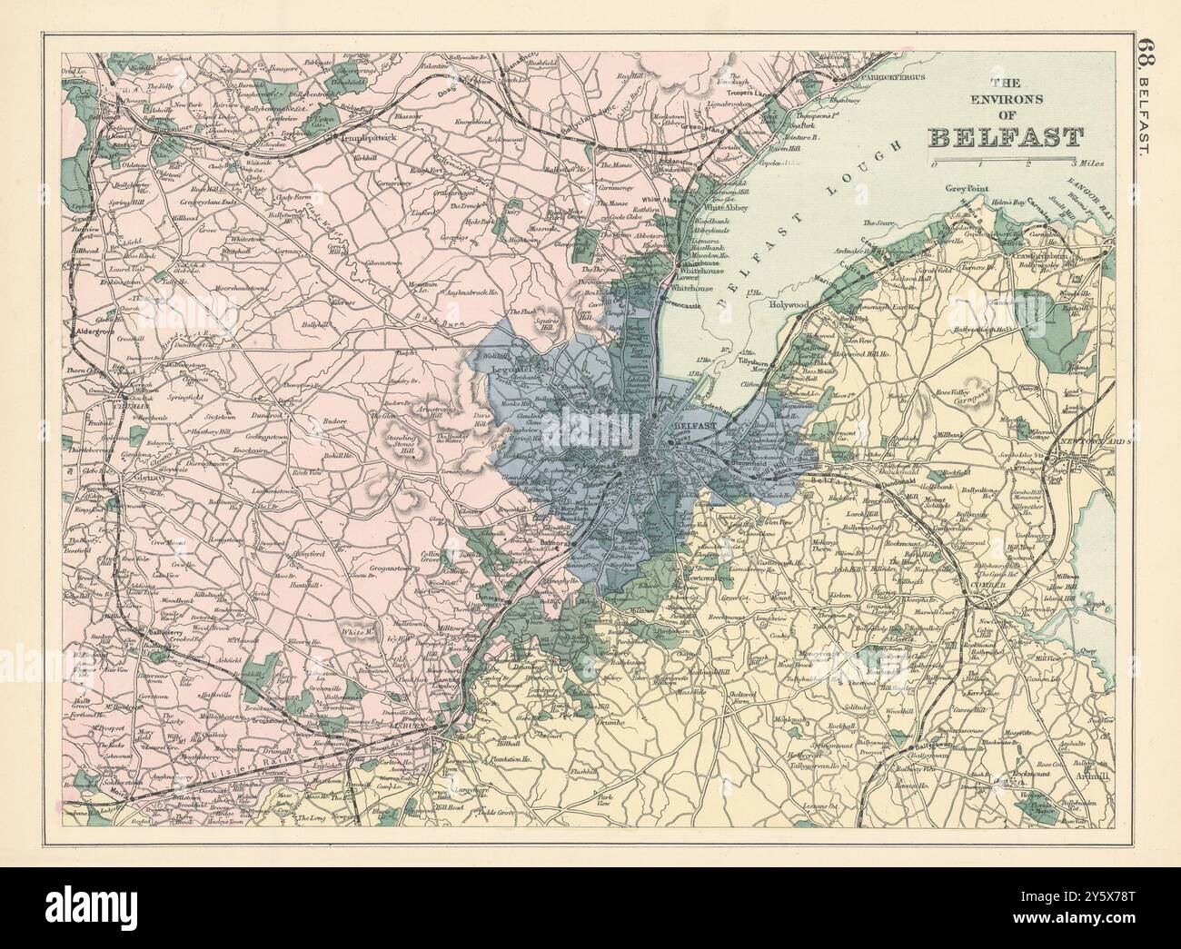 Map of carrickfergus hi-res stock photography and images - Alamy