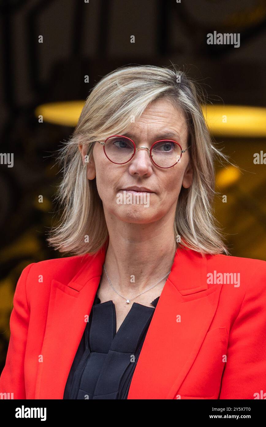 Paris, France. 23rd Sep, 2024. Agnes Pannier-Runacher French minister ...