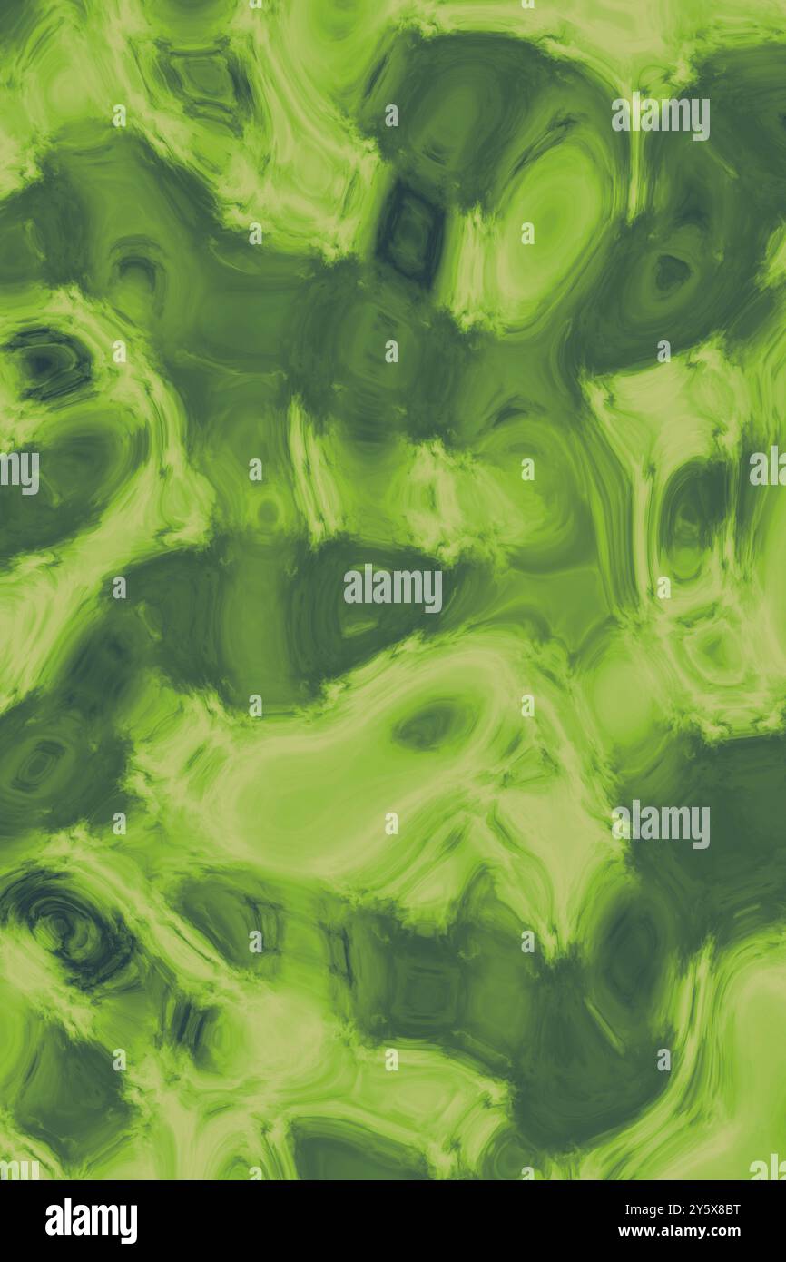 Vibrant green yellow fluid art hi-res stock photography and images - Alamy