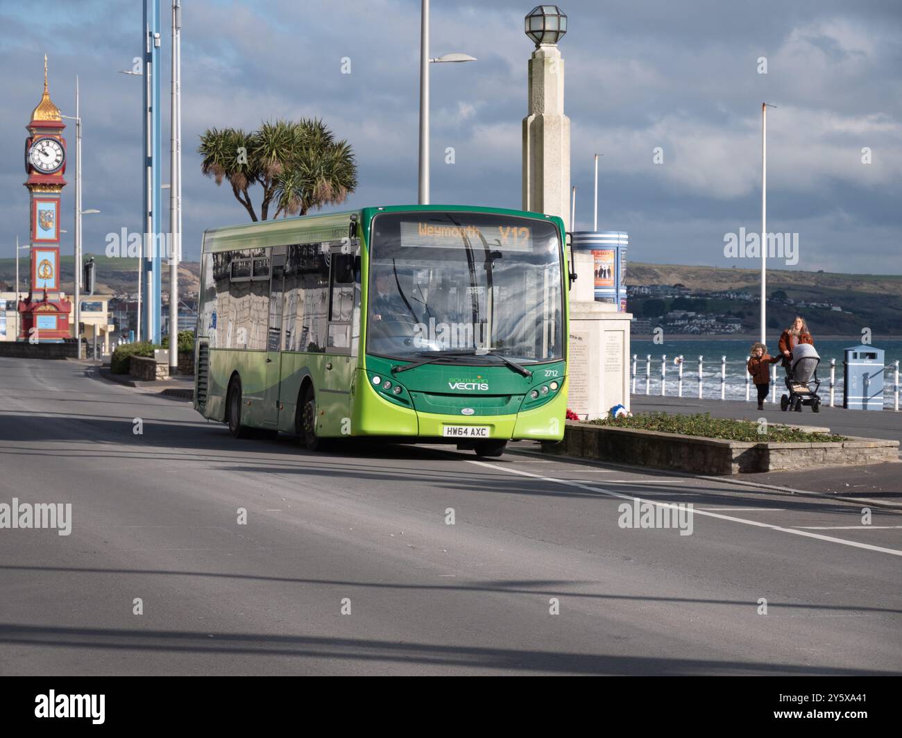 Southern Vectis Enviro 200 single deck bus on Weymouth Esplanade Stock ...