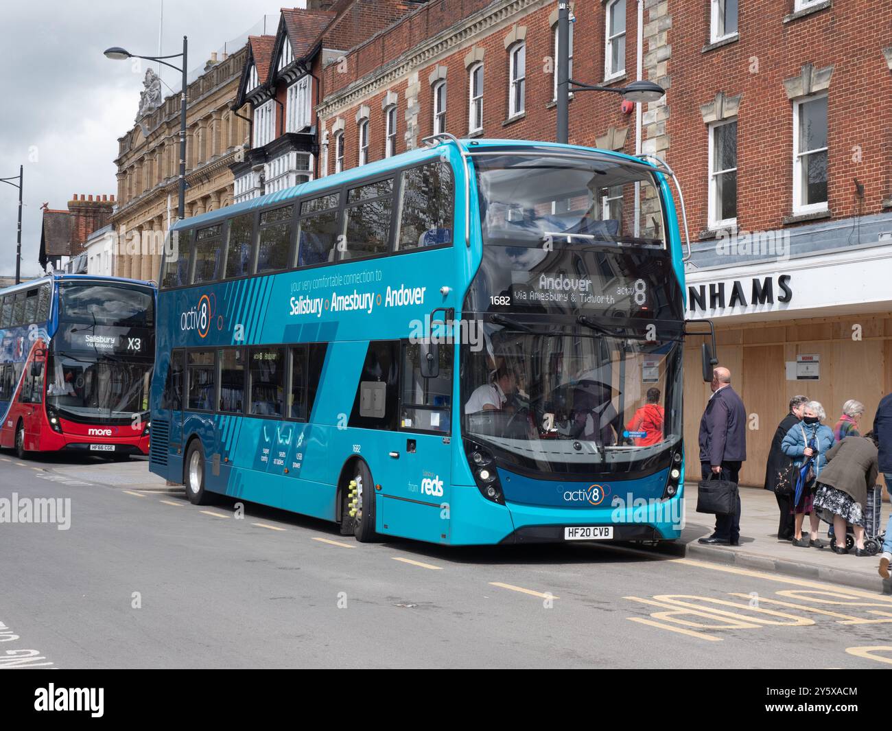 Salisbury Reds Activate bus in Salisbury Stock Photo - Alamy