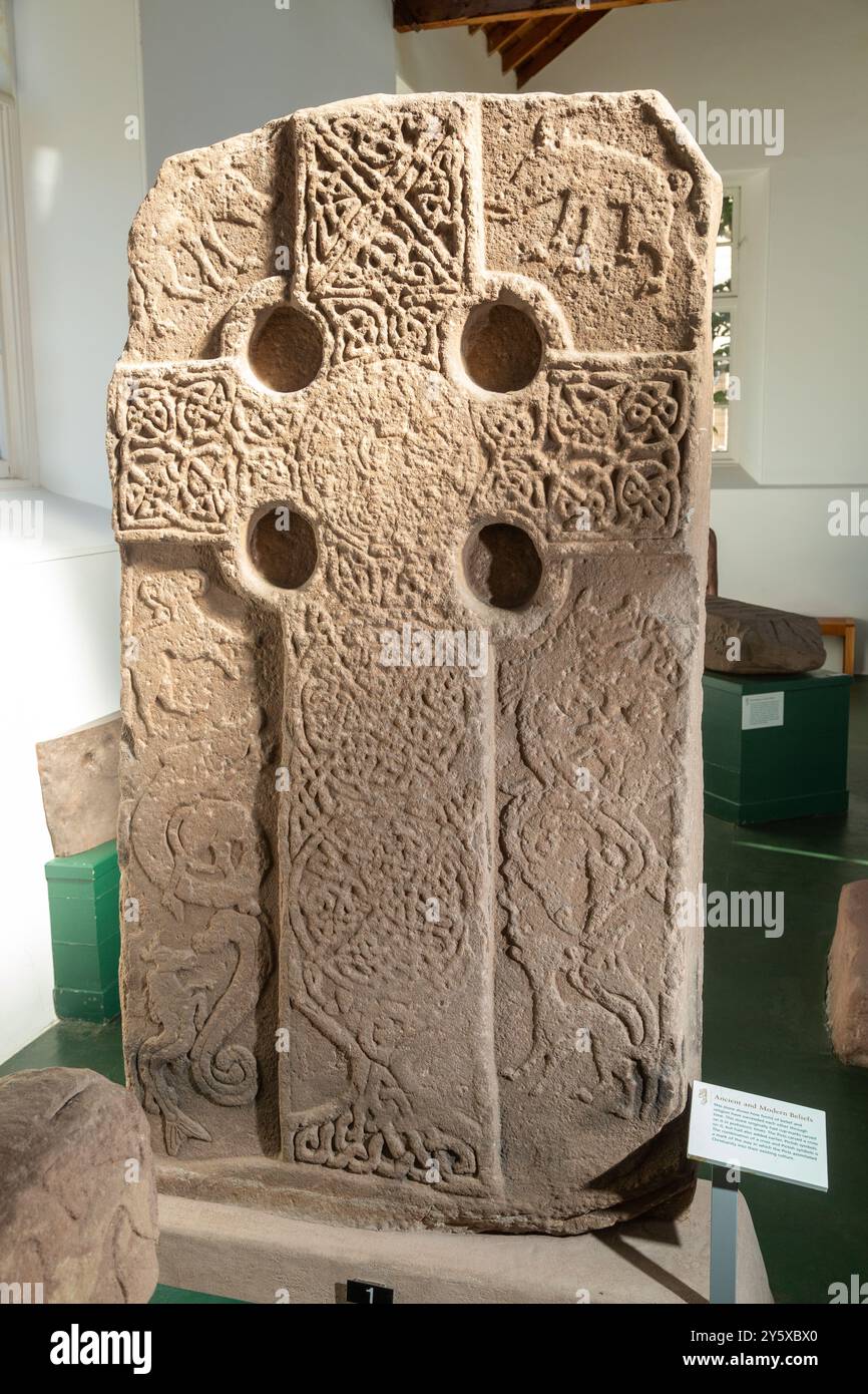 Pictish stones on display at Meigle Sculptured Stone Museum, Meigle ...